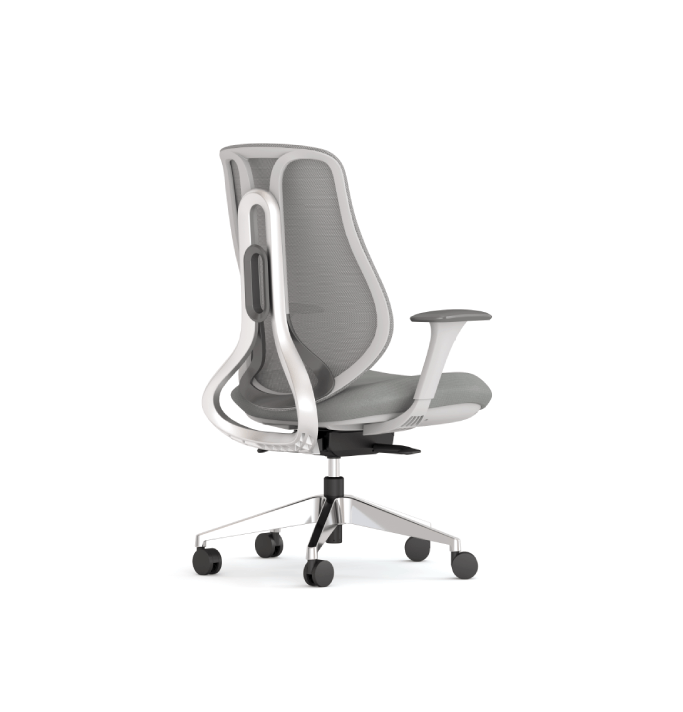 X2 Midback Ergonomic Chair in White Frame: Comfort & Style | BAFCO