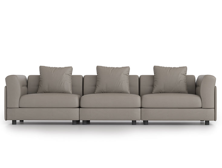 Decker Sofa | Genuine Leather Office Sofa for Modern Workspaces