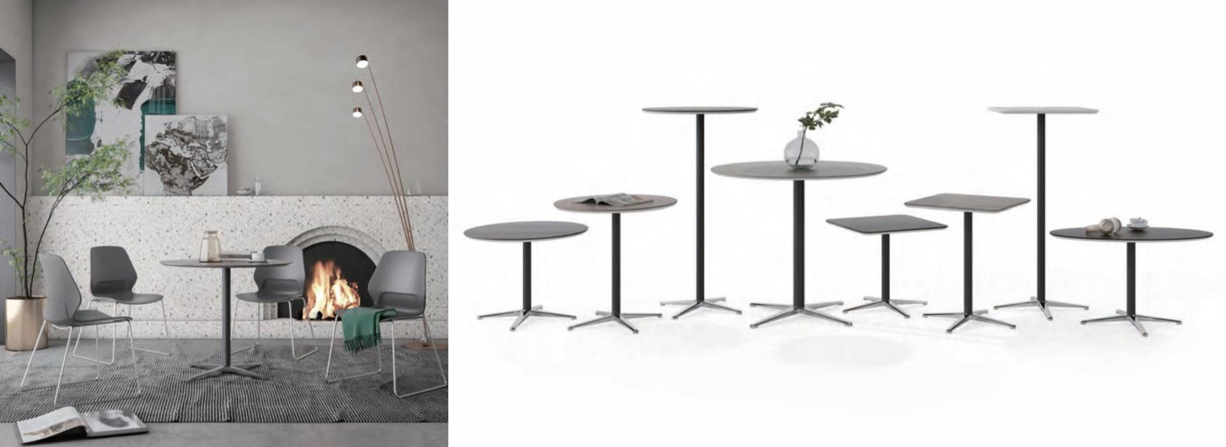Barista Low-Height Lounge Table - Modern Collaborative Meeting Table