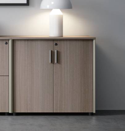 Universal 2-Level Cabinet (White Body) | BAFCO