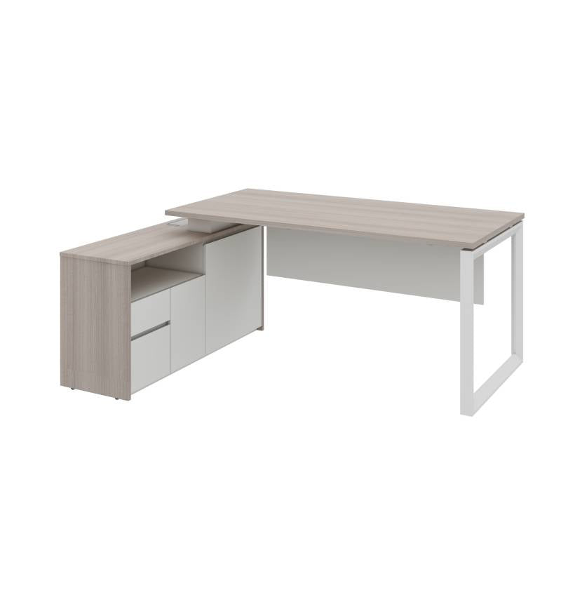 Cadi "O" L-Shaped Manager Table - Scandinavian Design Office Furniture Desk
