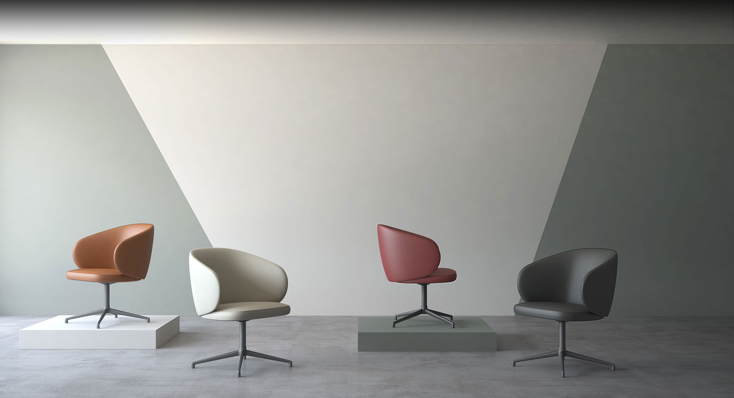 Moon Lounge Armchair | Chic Fire-Resistant Office Seating