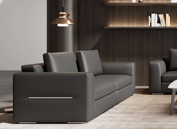 Yale Sofa | Genuine Leather 3-Seater Sofa in Multiple Finishes