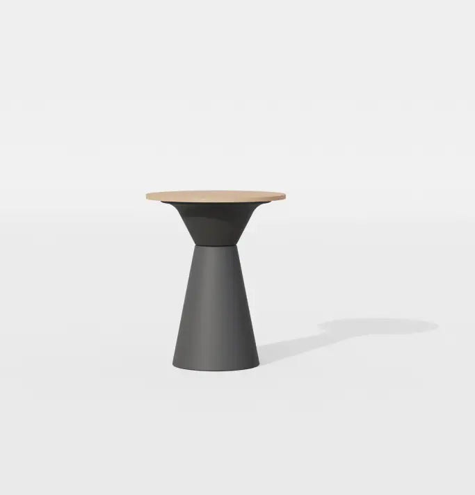 Essens Black Round Meeting Table: Sustainable Design | BAFCO