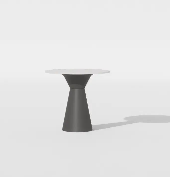 Essens Black Round Meeting Table: Sustainable Design | BAFCO