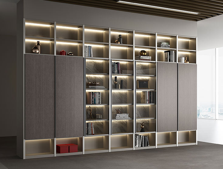 Modular Wall Cabinet Collection | Seamless Storage with LED Lights