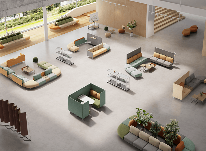 Lancy Modular Sofa | Versatile Office Seating | BAFCO