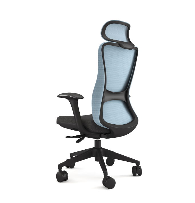 Yoto Task Chair with Headrest: Ergonomic Style | BAFCO